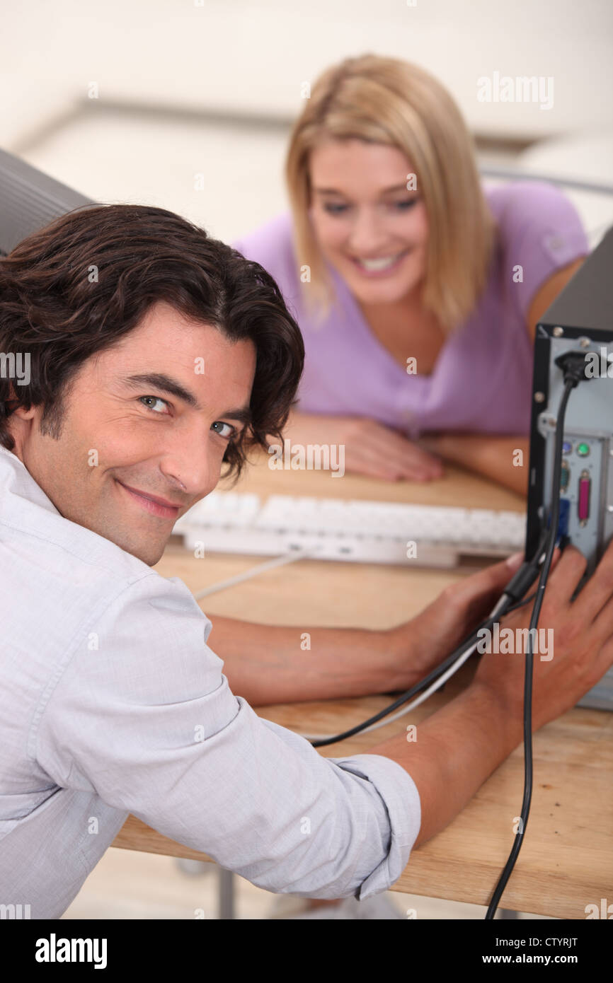 technician repairing computer Stock Photo - Alamy