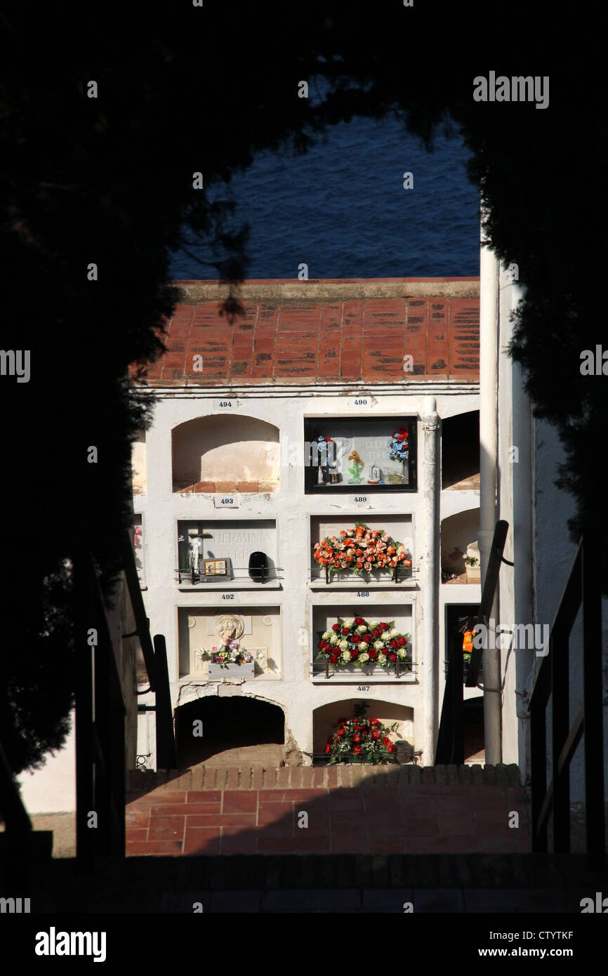 Portbou cemetery. Pyrenees, Spain Stock Photo - Alamy