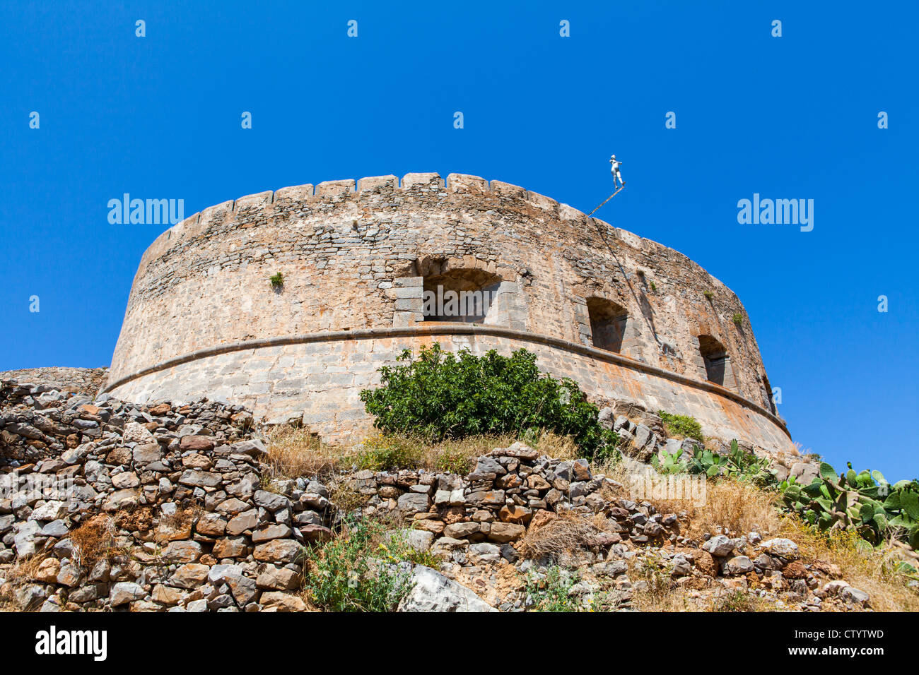 Elounda with spinalonga hi-res stock photography and images - Alamy