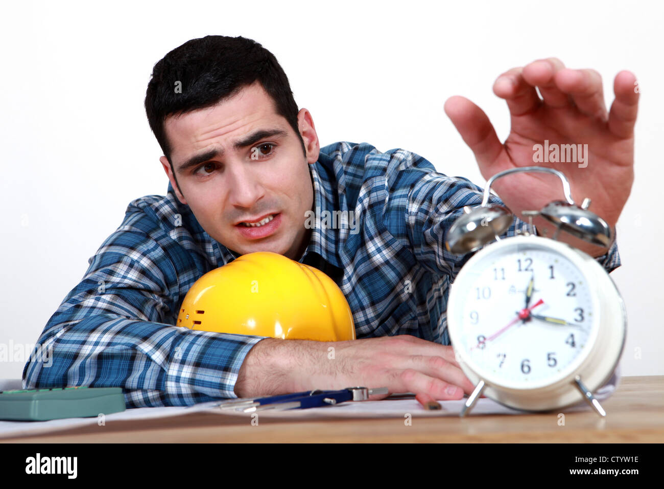 An architect running late Stock Photo - Alamy