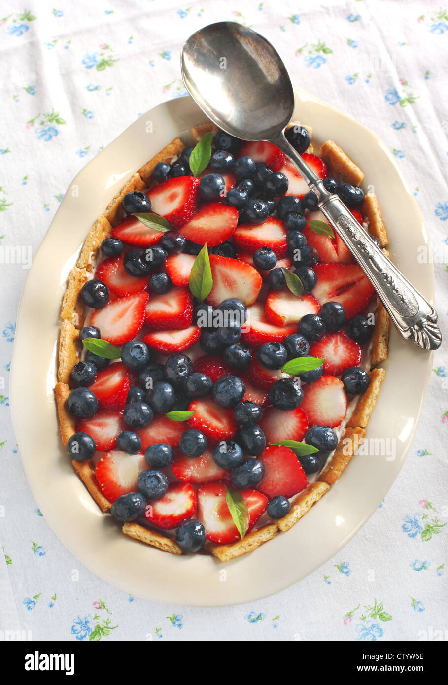 Berry Summer Tiramisu Stock Photo - Alamy