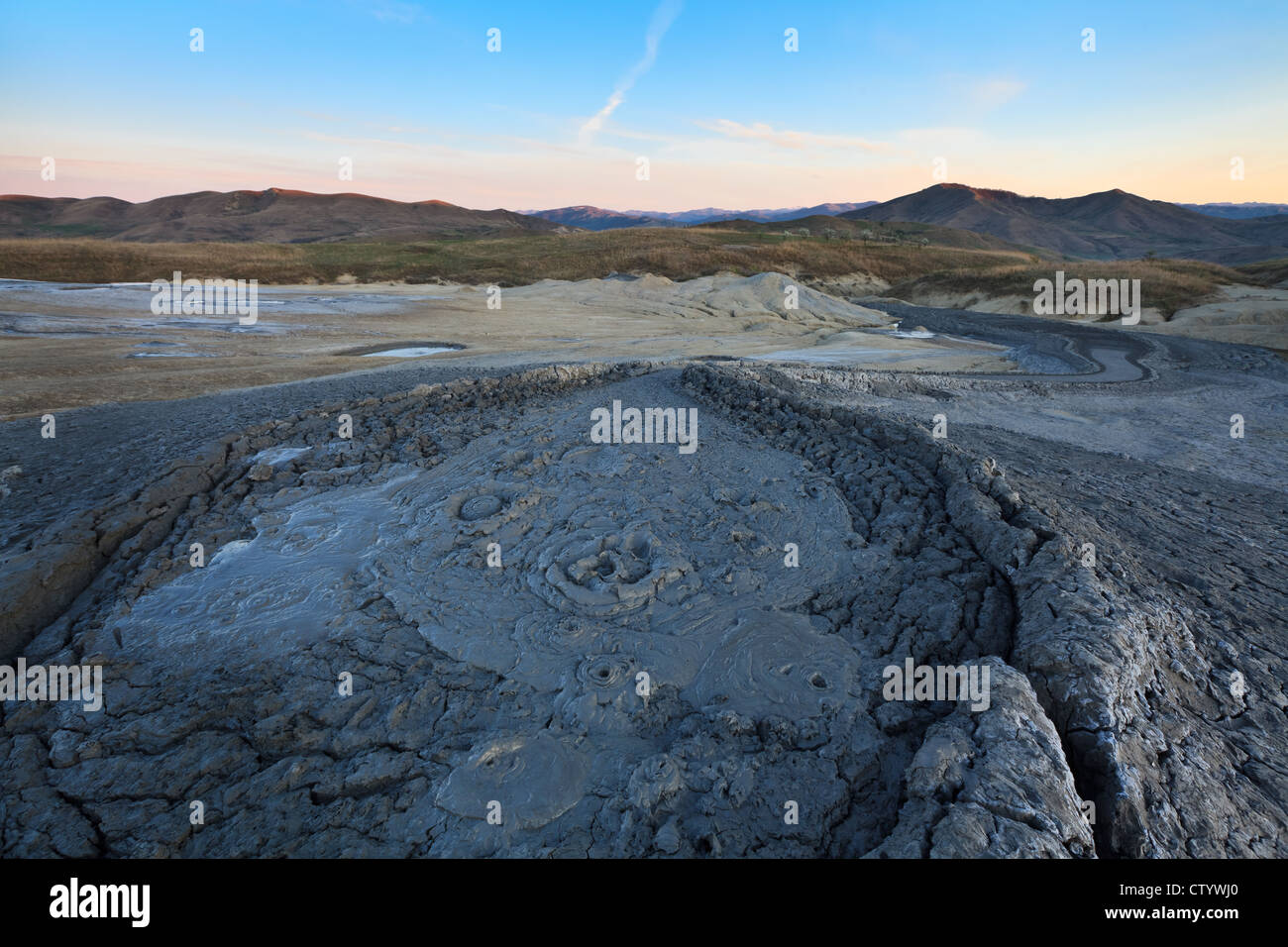 mud volcanoes in Buzau, Romania Stock Photo - Alamy