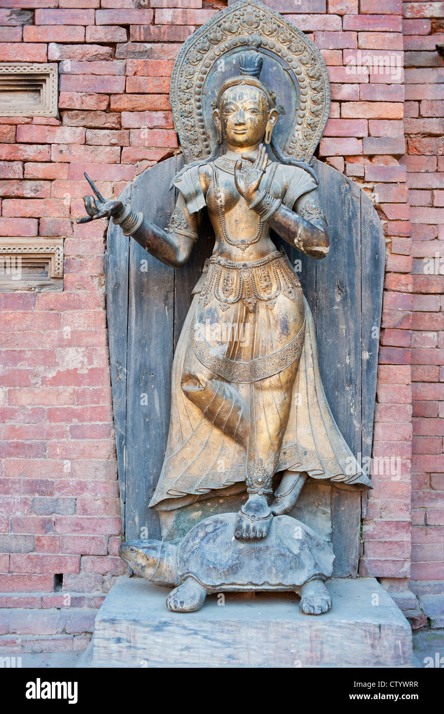 Nepal statues, temples and decorative arts Stock Photo - Alamy