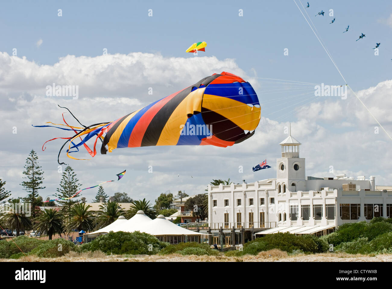 Adelaide Kite Festival held annually, Semaphore Beach, South Australia ...