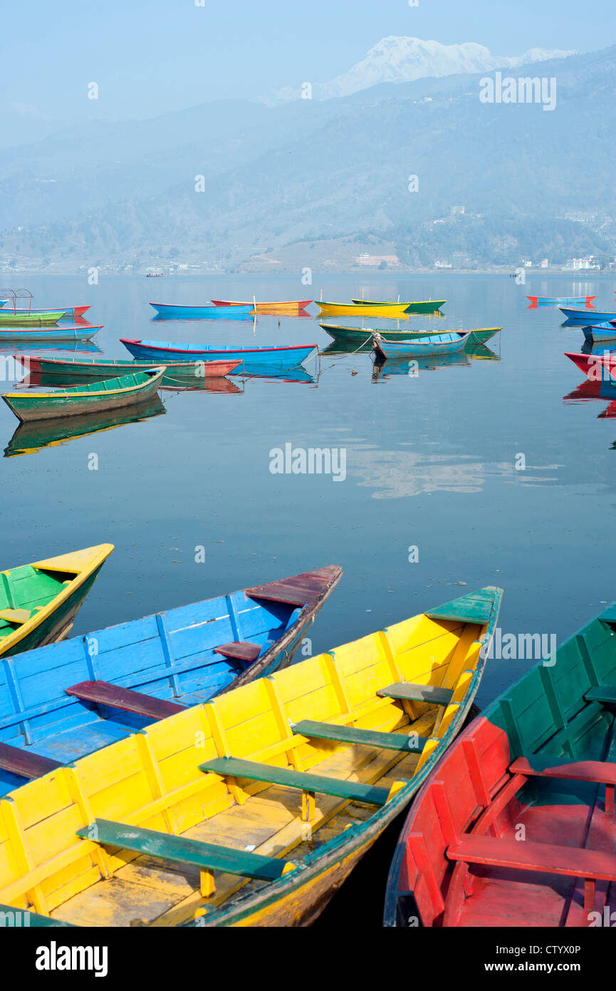 Phewa Lake in Pokhara, Nepal Stock Photo - Alamy