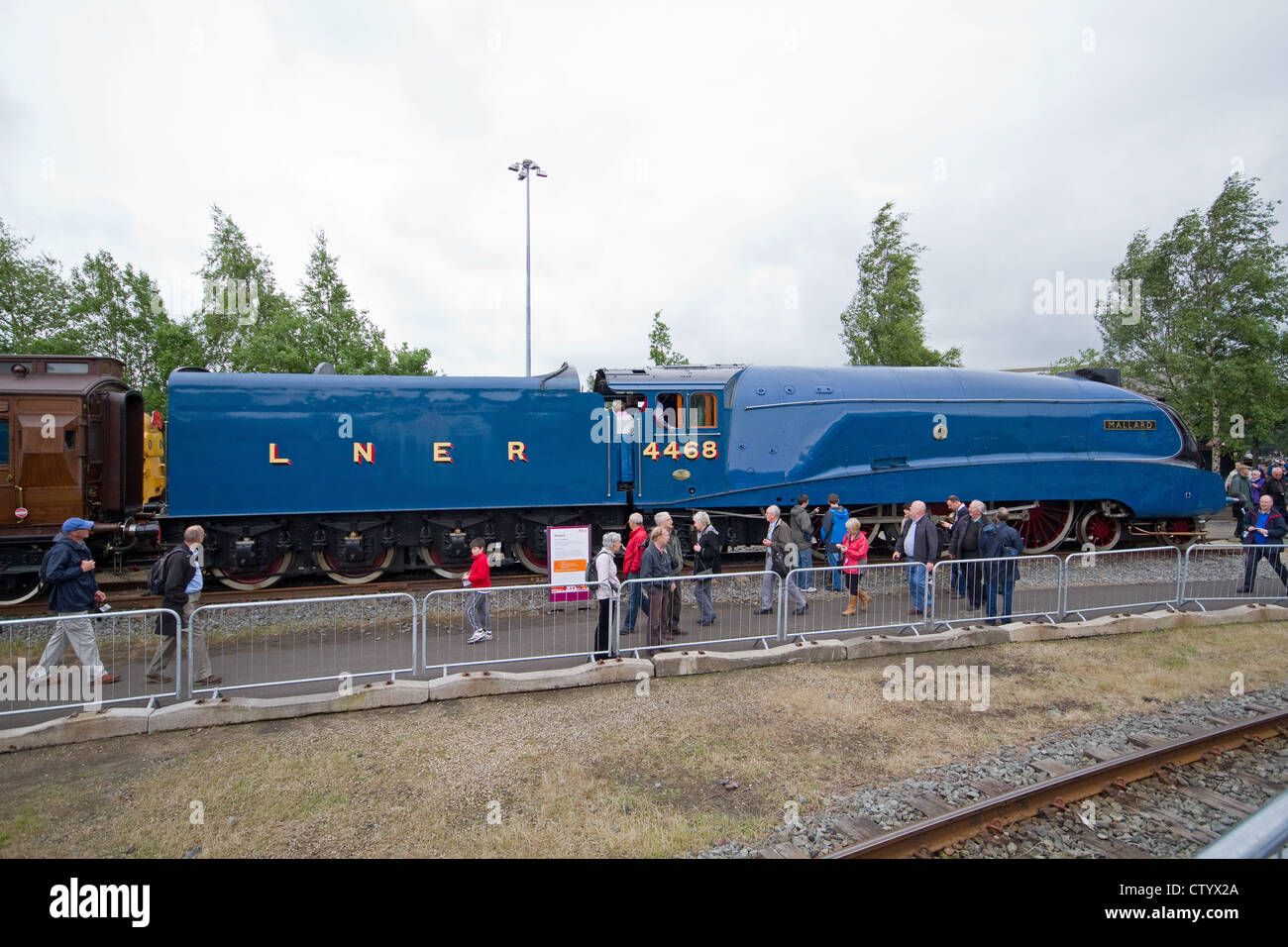 LNER Class A4 4468 Mallard at the Railfest 2012 at York national Rail ...