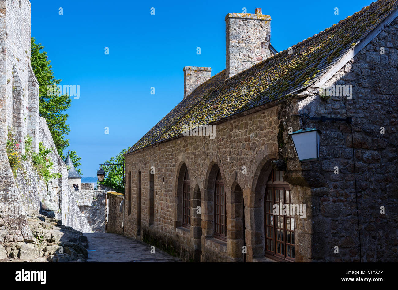 France, Normandy, the medieval village of Mont St Michel Stock Photo ...