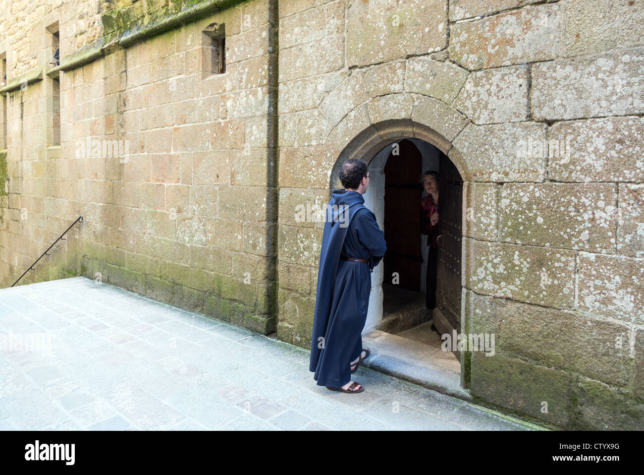 Abbey monk france hi-res stock photography and images - Alamy