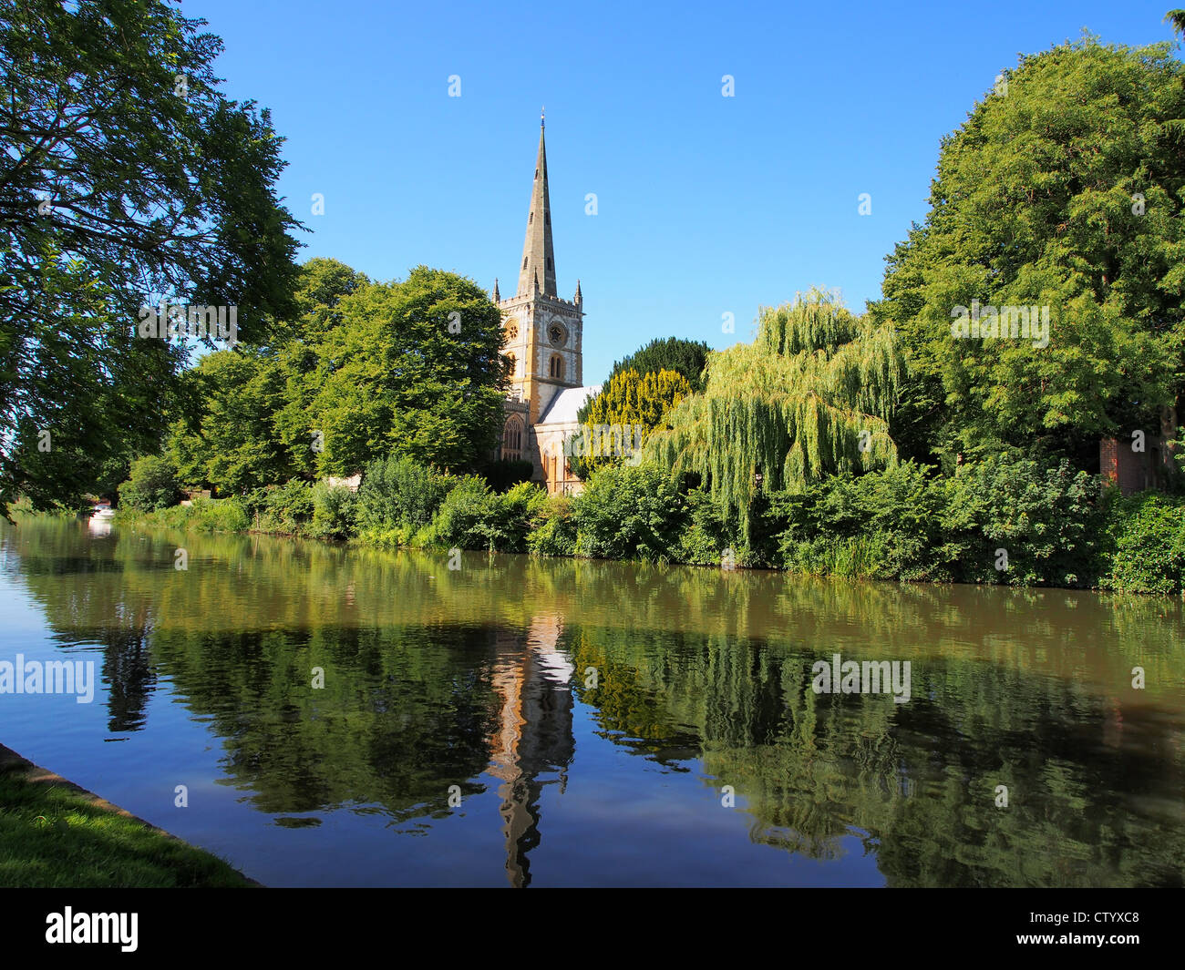 a view of holy trinity church Stock Photo - Alamy