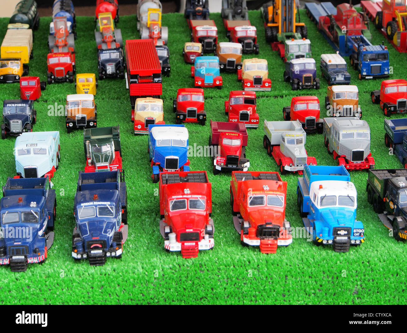 A collection of model trucks and lorries mainly scammell hi-res stock ...