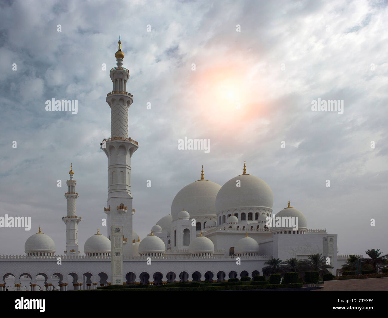 Grand Mosque with domes and towers Stock Photo - Alamy