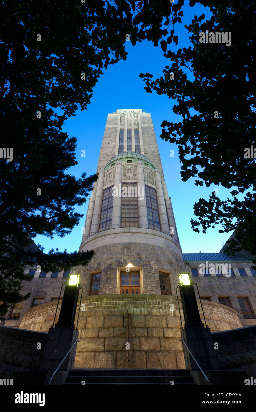 Ornate church viewed from under trees Stock Photo - Alamy