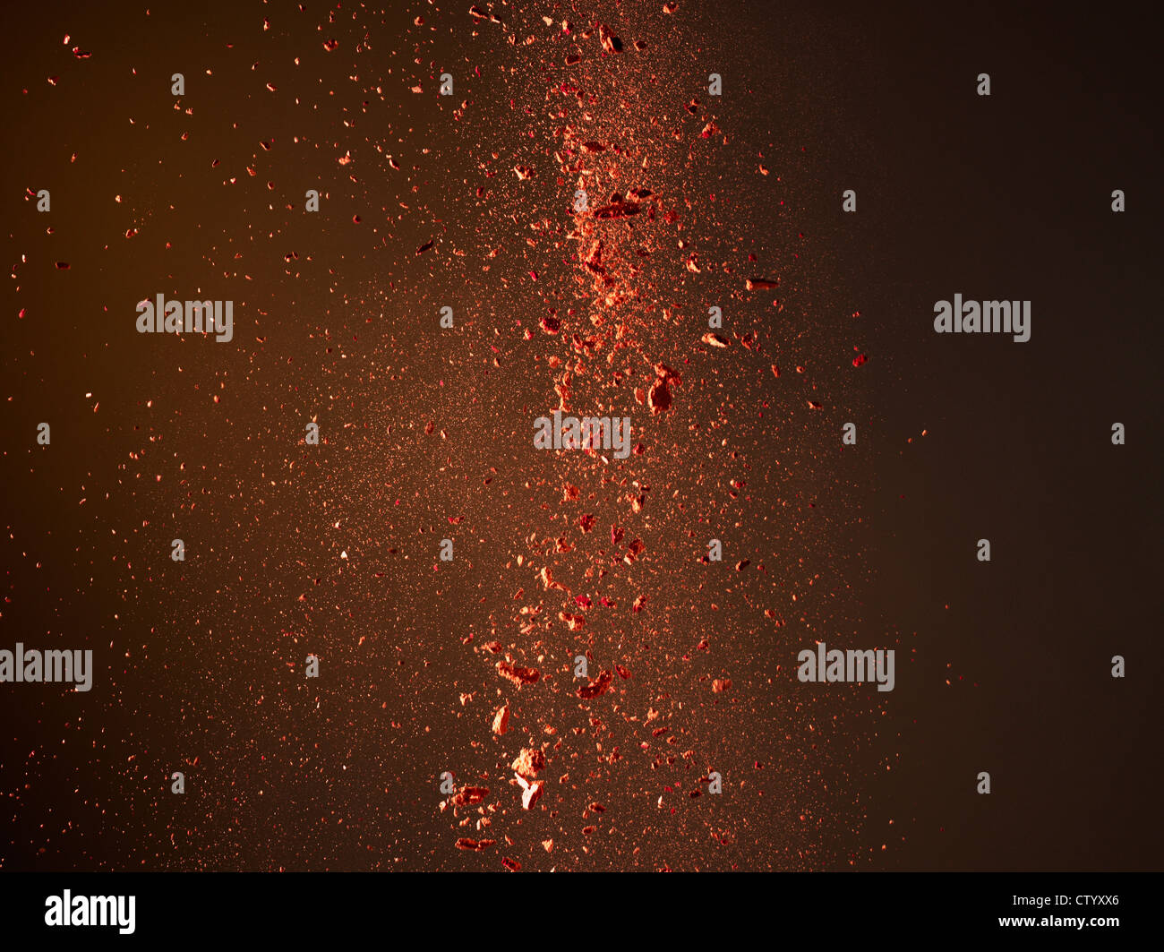 Colorful powder flying in air Stock Photo - Alamy