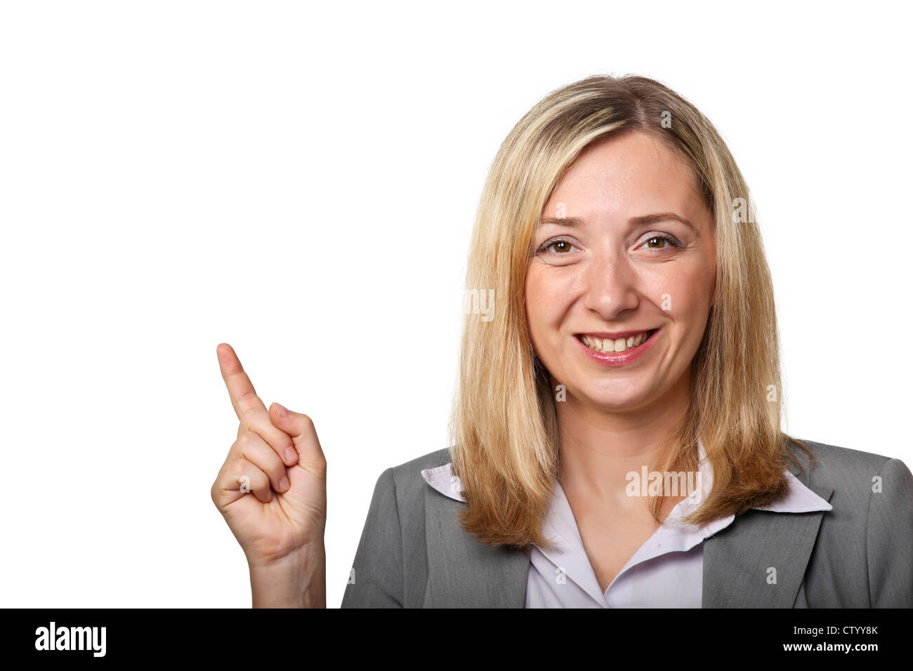 businesswoman portrait isolated on white background Stock Photo - Alamy
