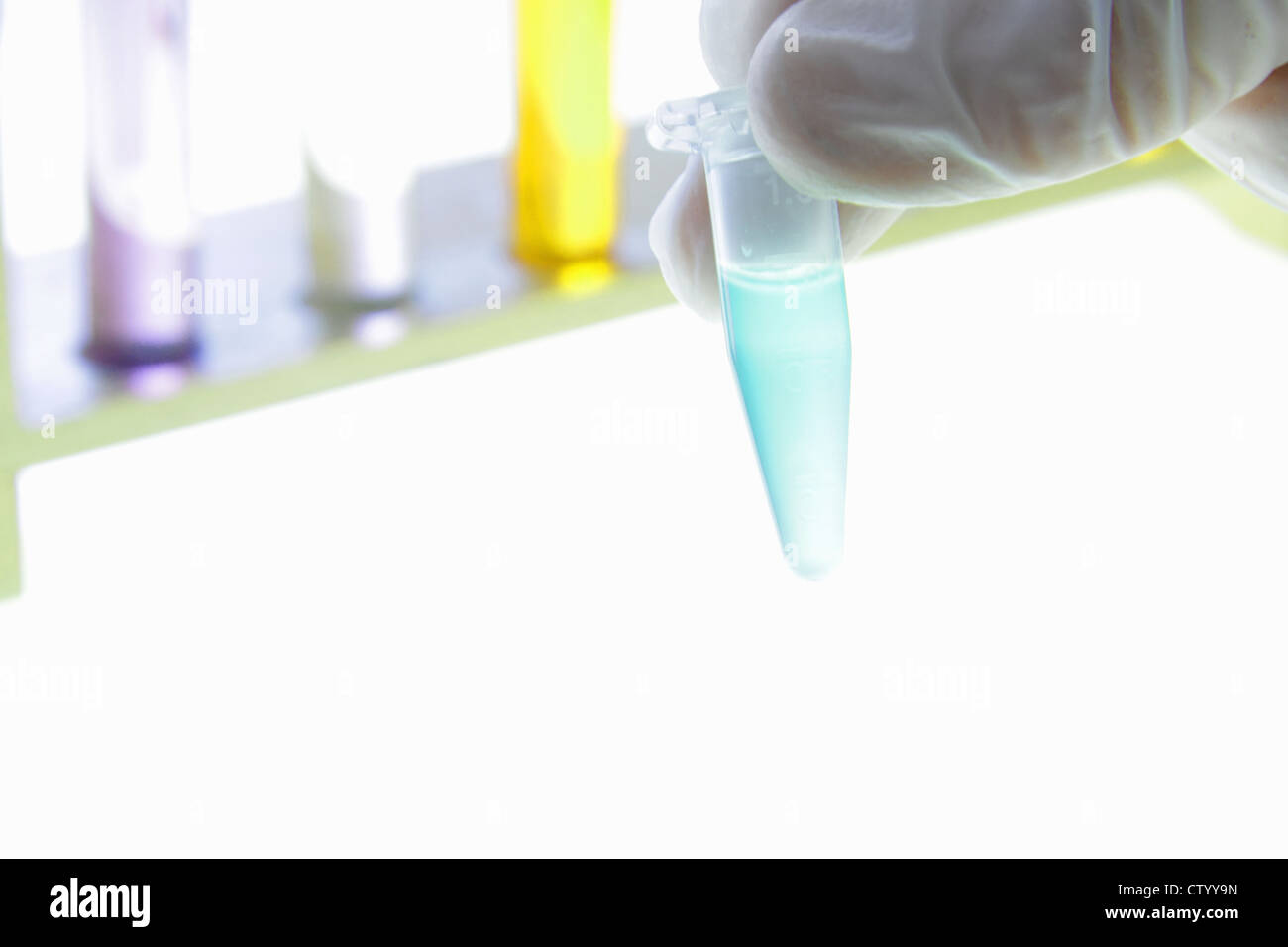 Close up of test tube of liquid Stock Photo - Alamy