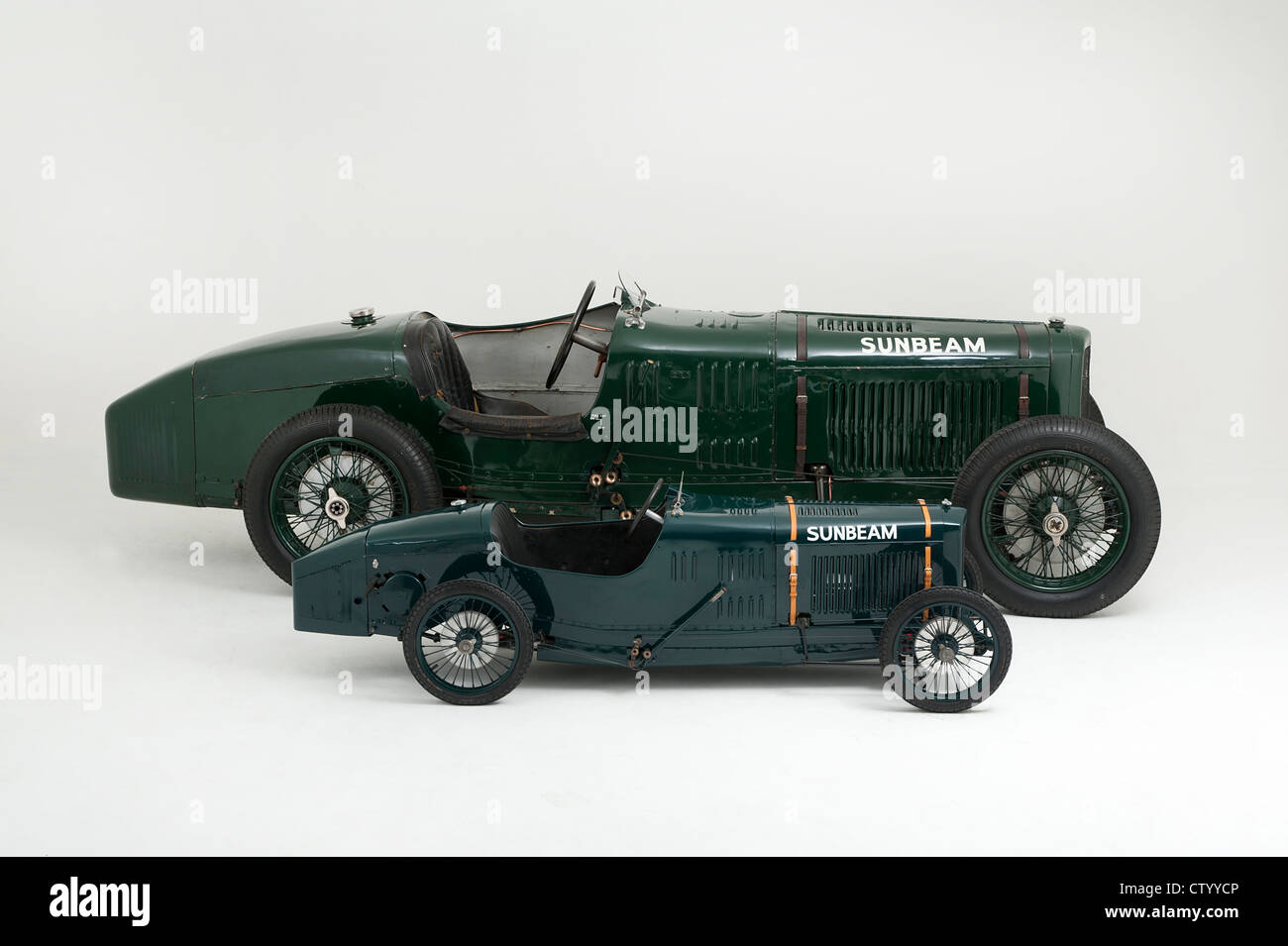 1924 Sunbeam Cub with Sunbeam Cub replica children's motorised pedal ...