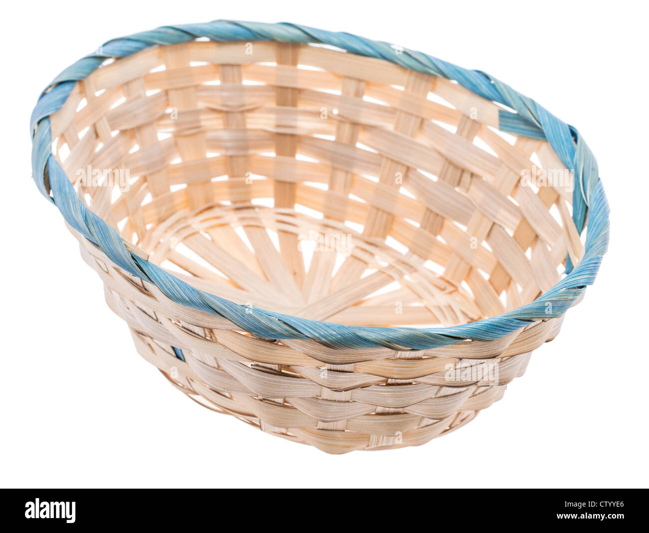 Empty basket isolated on white background Stock Photo - Alamy