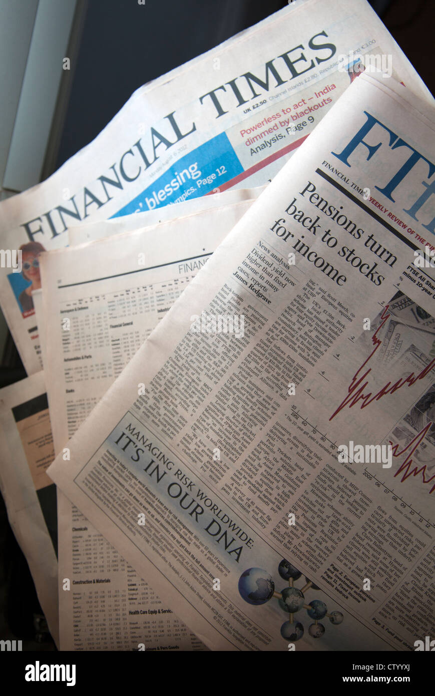 Financial Times Newspaper - UK Stock Photo - Alamy