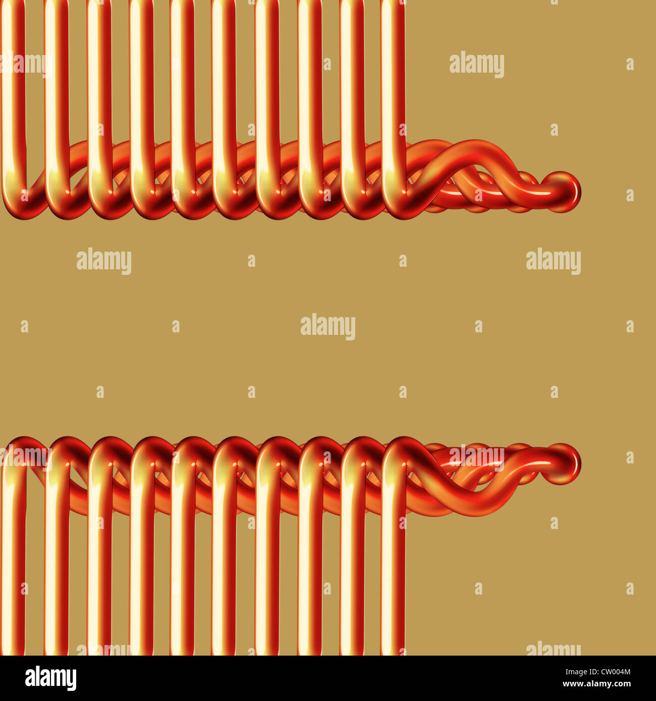 copper tubes in the style of steampunk Stock Photo - Alamy