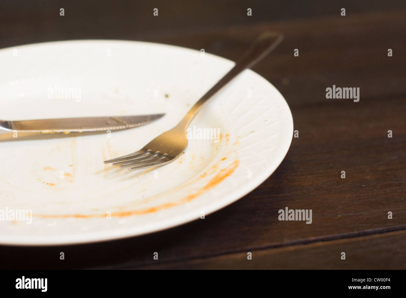 Empty plate left dinner hi-res stock photography and images - Alamy