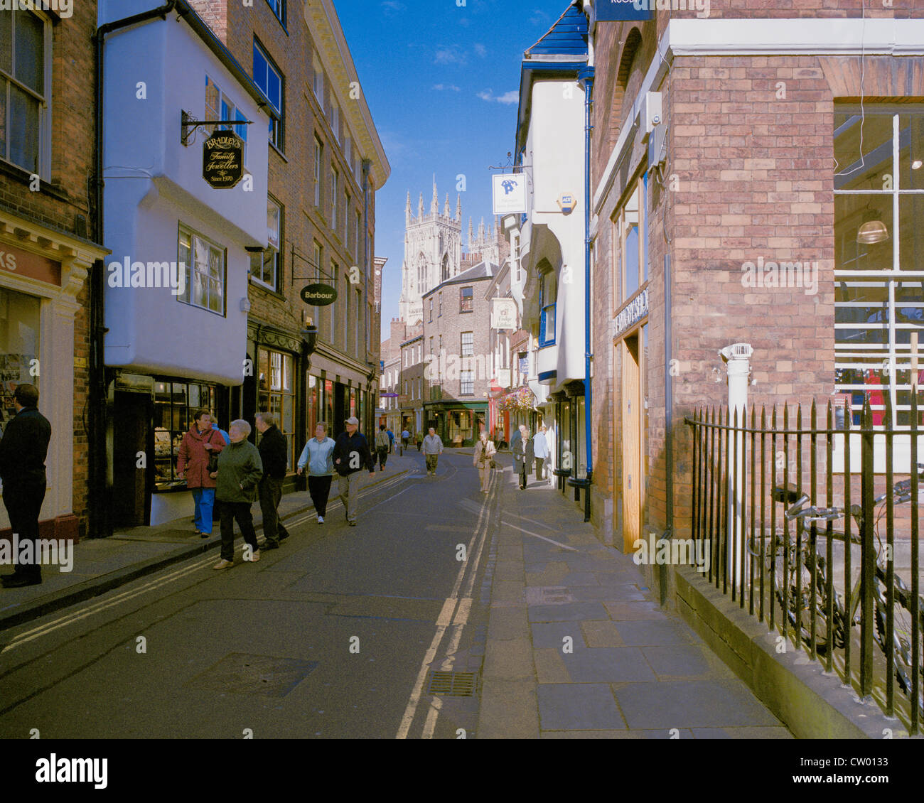Low Petergate York England Stock Photo - Alamy