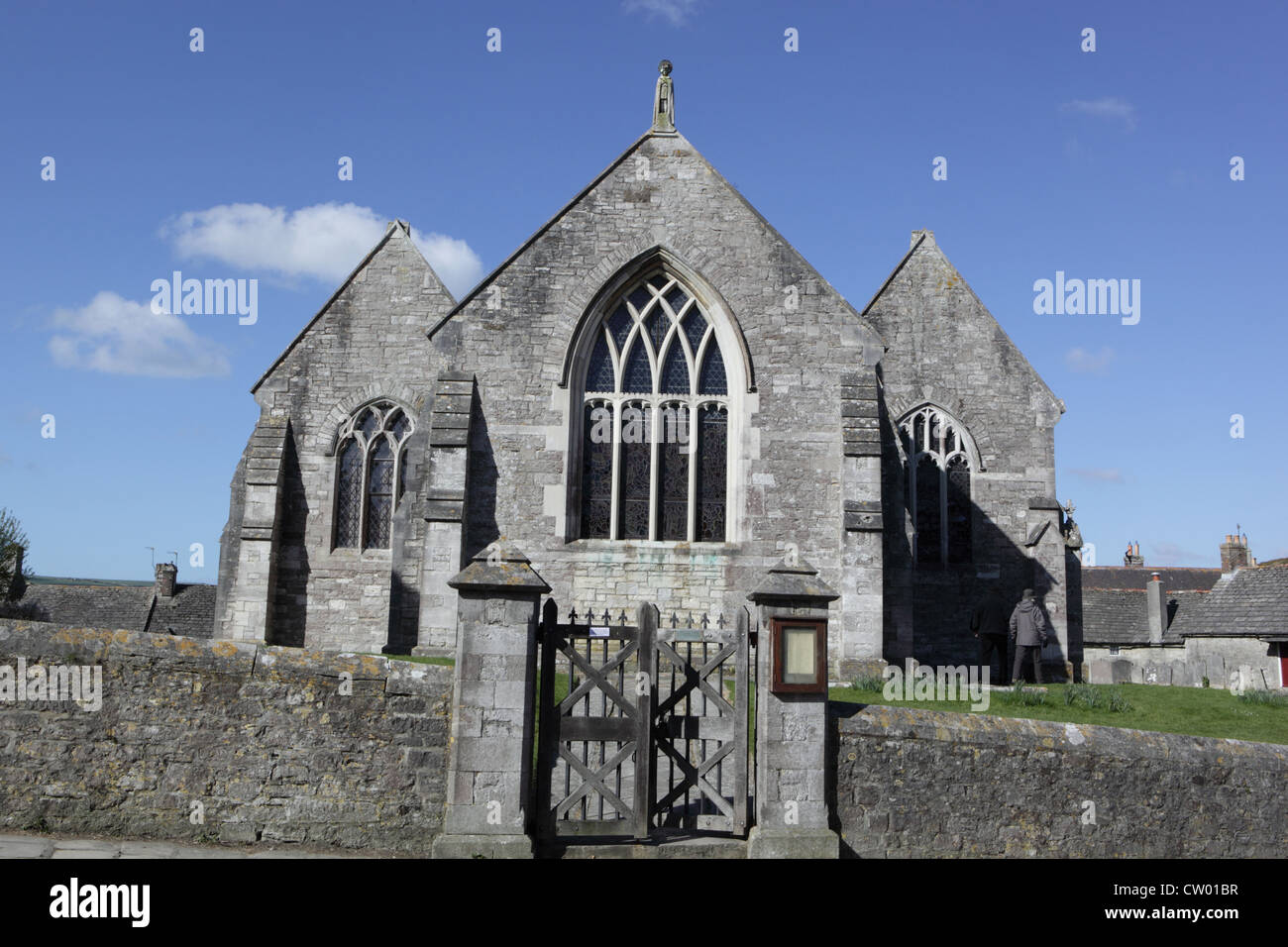 Corfe Castle Church Stock Photo - Alamy