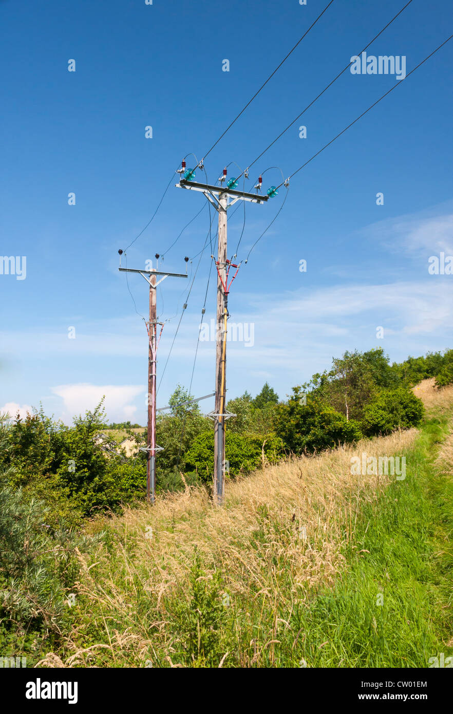 Telegraph poles countryside hi-res stock photography and images - Alamy