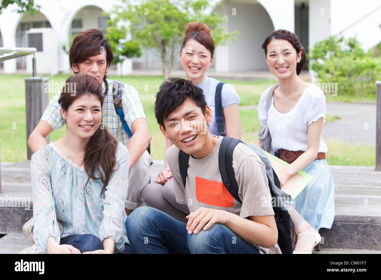 University students looking away Stock Photo - Alamy