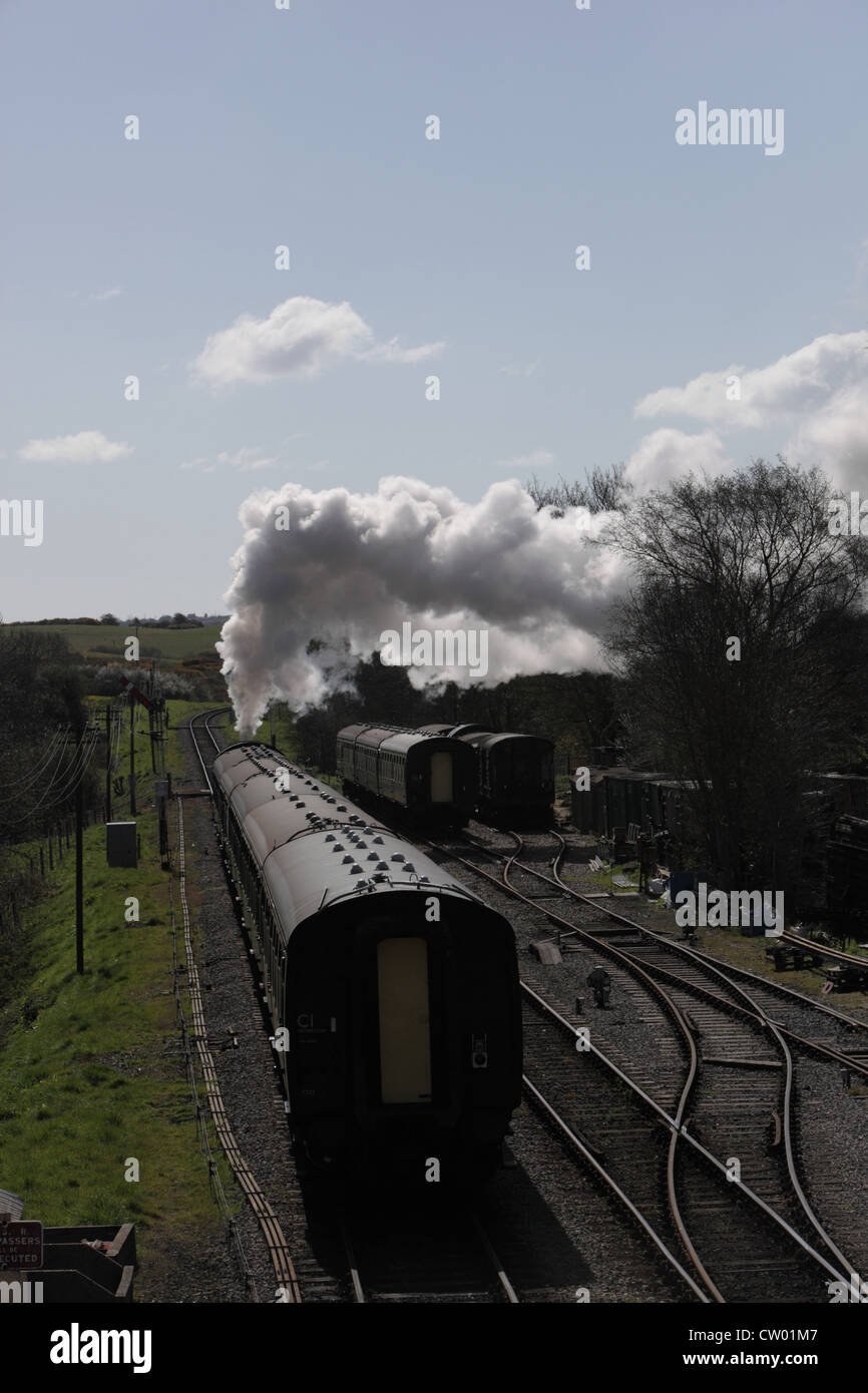 steam train from Swanage Railway Stock Photo - Alamy