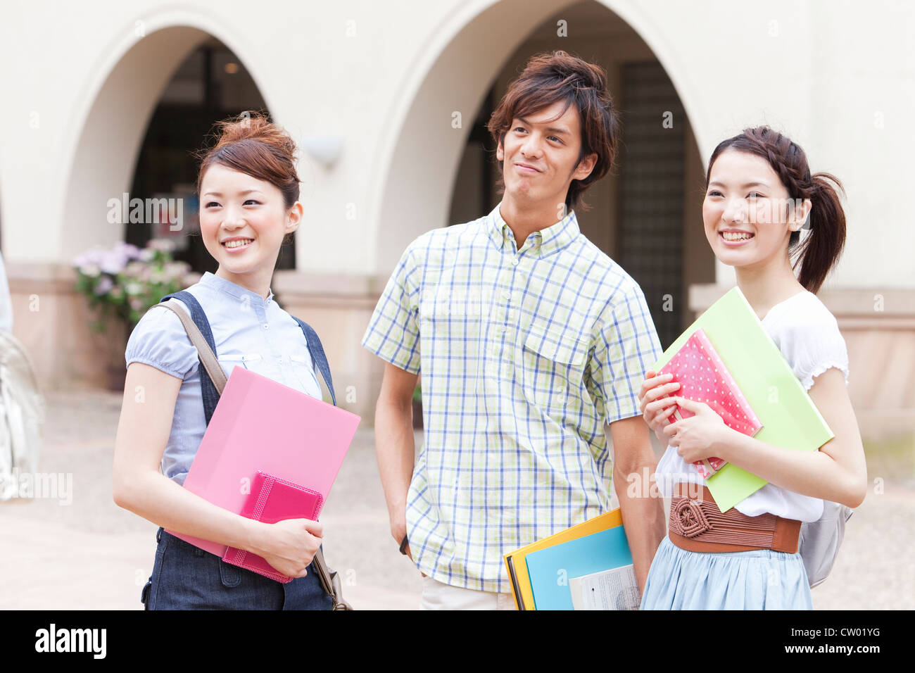 University students looking away Stock Photo - Alamy