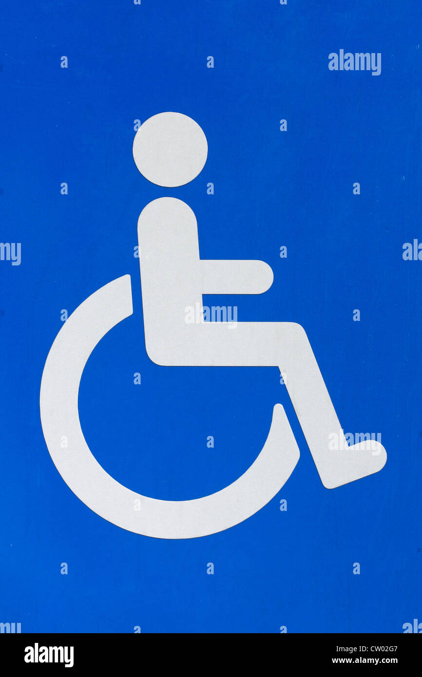 A photograph of a disability sign Stock Photo - Alamy