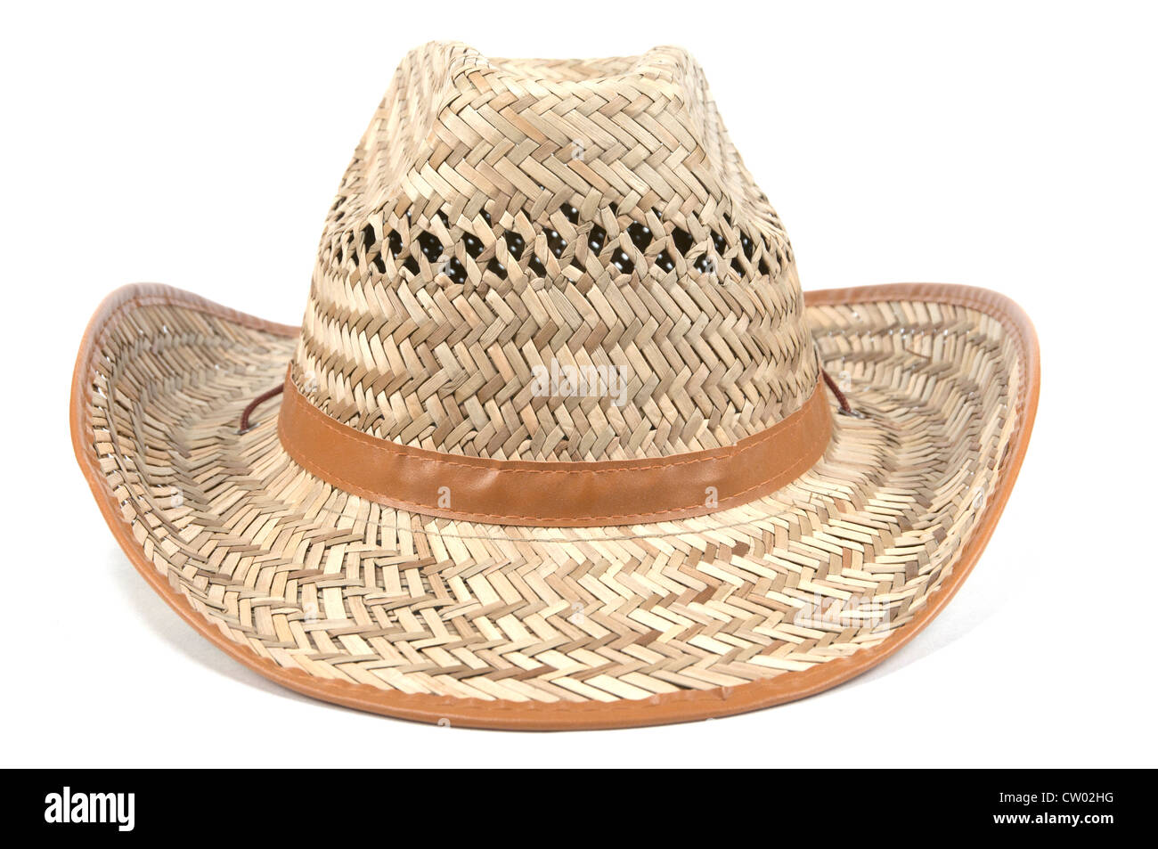 straw hat isolated over white background Stock Photo - Alamy