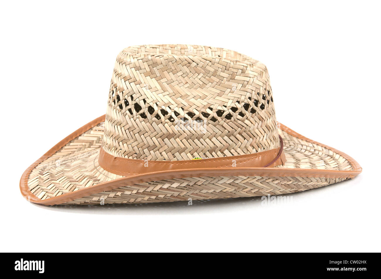 straw hat isolated over white background Stock Photo - Alamy