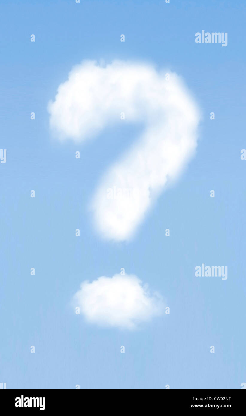 Question mark sky hi-res stock photography and images - Alamy