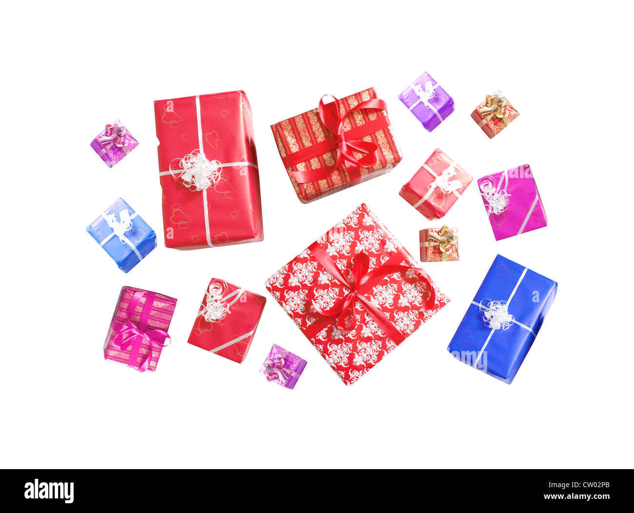 A lot of christmas presents Stock Photo - Alamy
