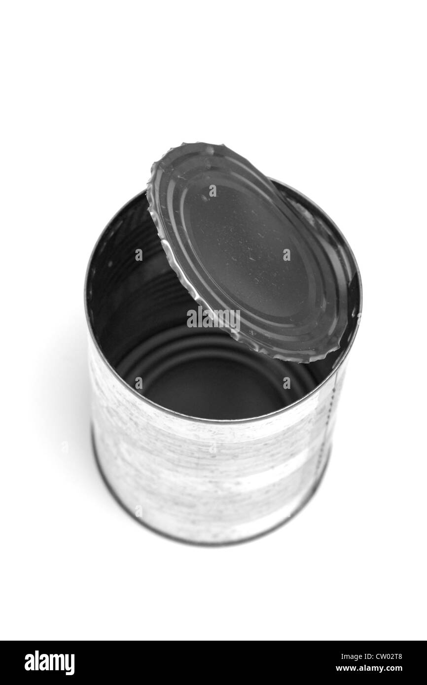 An empty tin can Stock Photo - Alamy