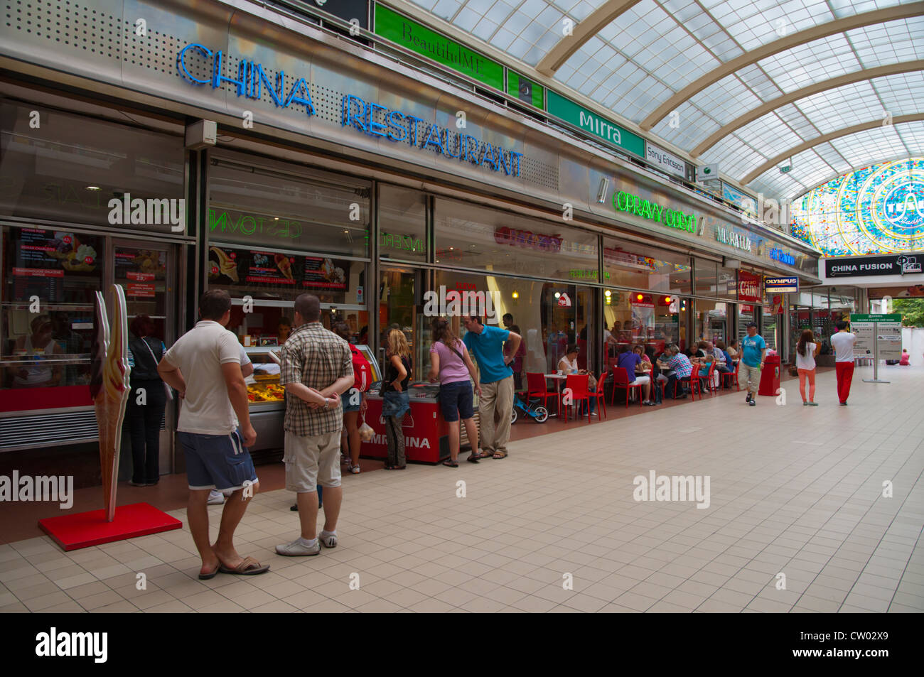 Pasaz Svetozor indoor shopping passage Nove Mesto the new town Prague ...