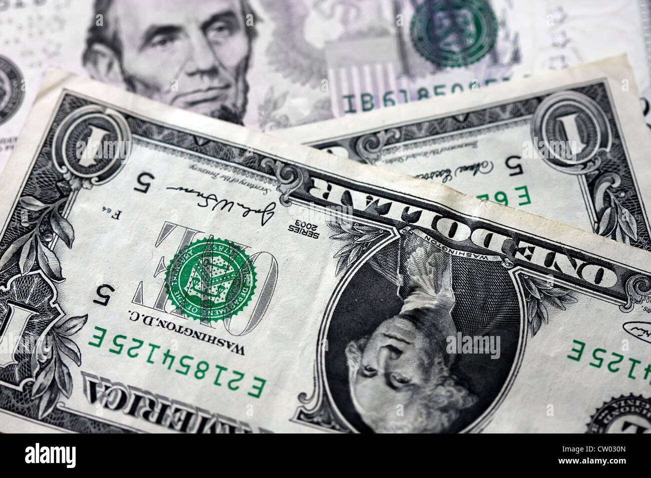 US dollar banknotes Stock Photo - Alamy