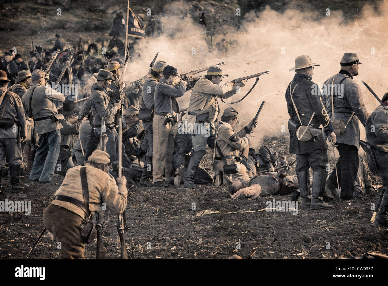 American Civil War Reenactment Stock Photo - Alamy