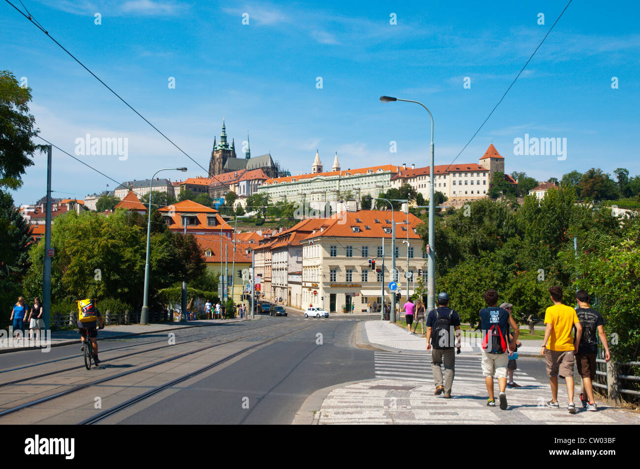 Manesuv most the Manesov bridge central Prague Czech Republic Europe ...