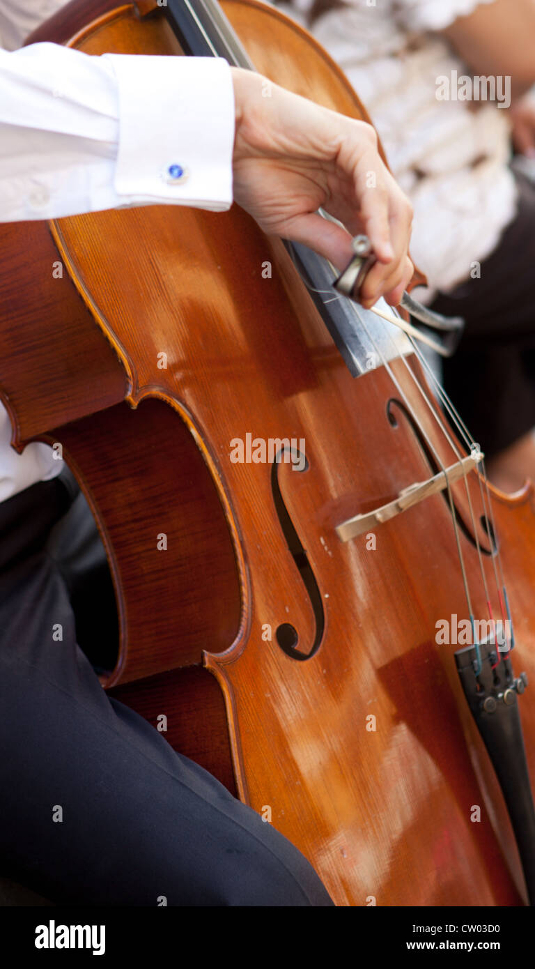 Young man playing viola Stock Photo - Alamy