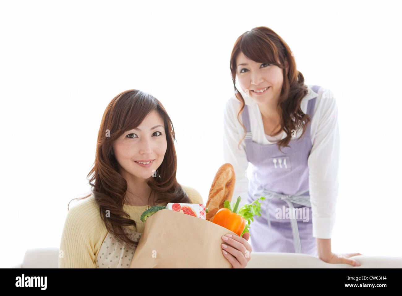 Portrait of two women Stock Photo - Alamy