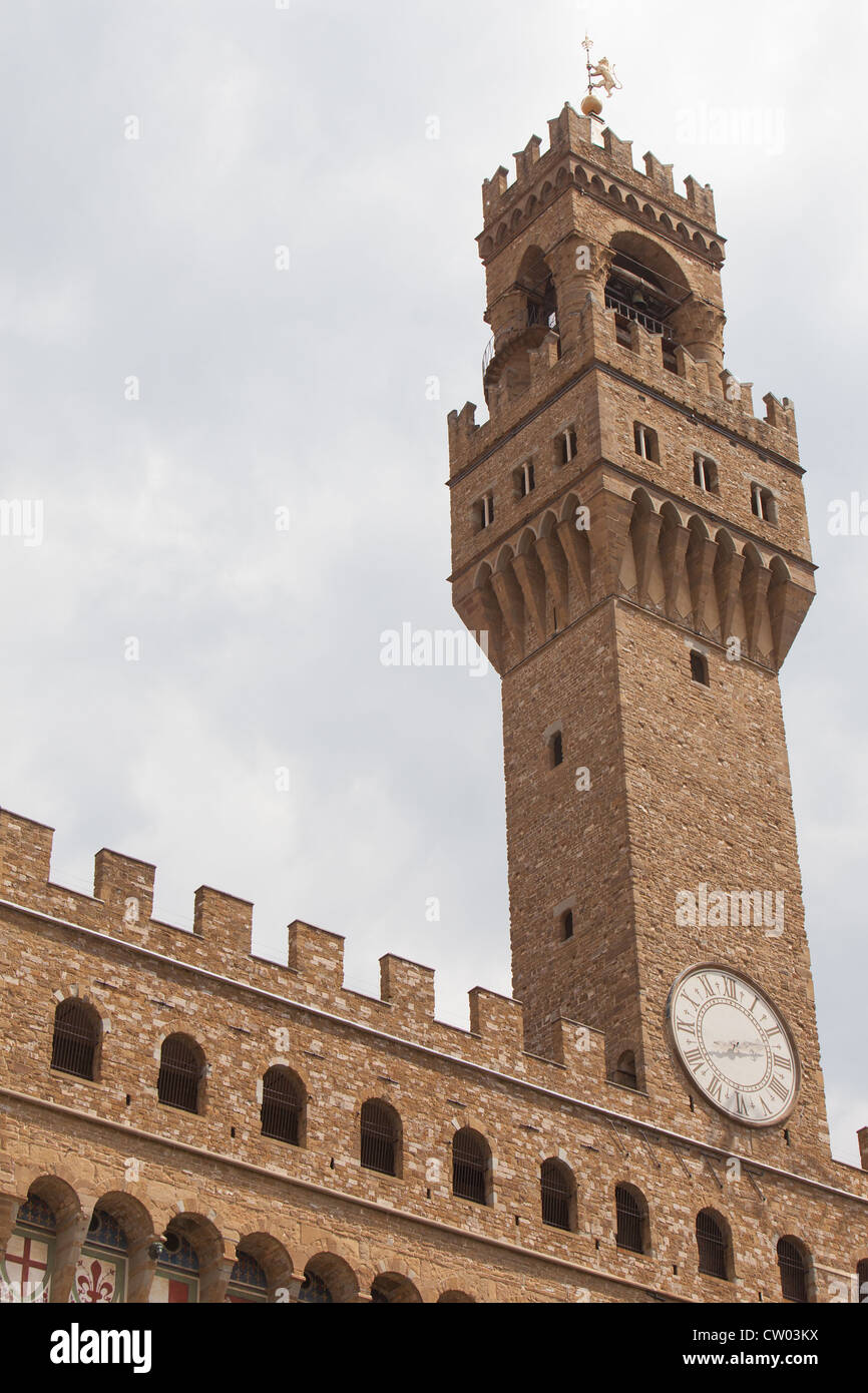 clock tower of Florence's 14th-century city hall, by Renaissance ...