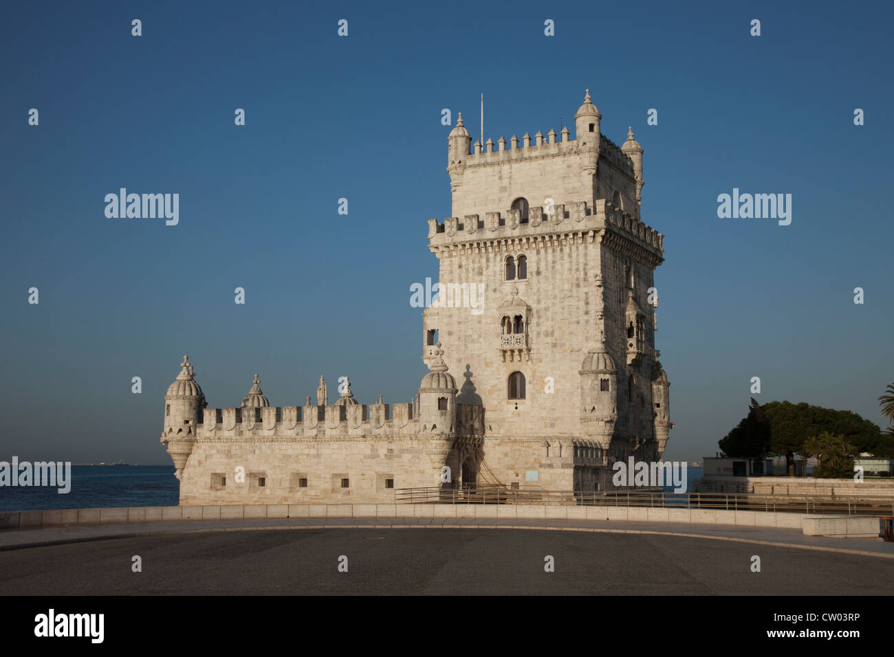 Castle built on coastline Stock Photo - Alamy