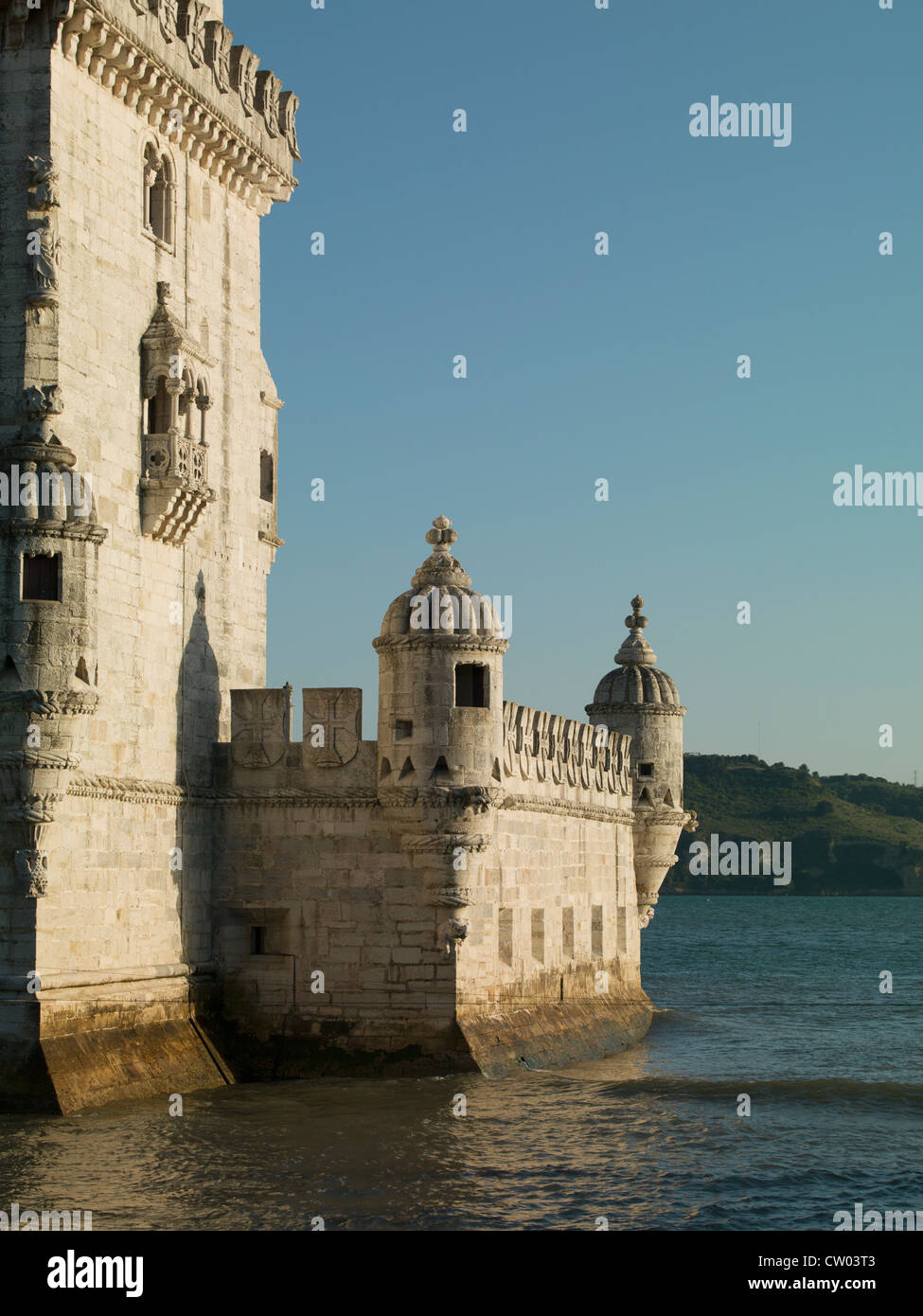 Castle built on coastline Stock Photo - Alamy