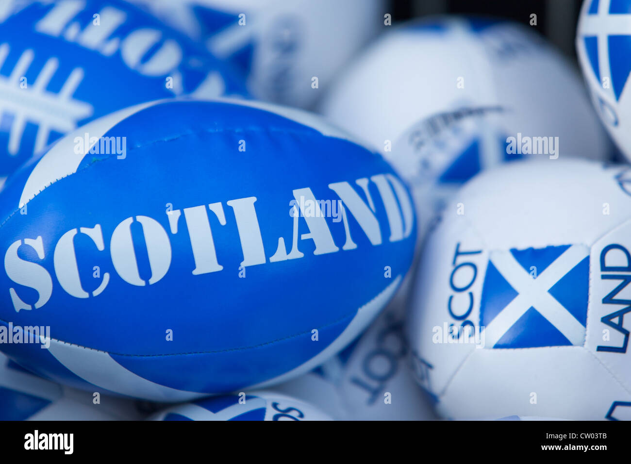 plastic footballs and rugby balls for sale. Royal Mile Edinburgh ...