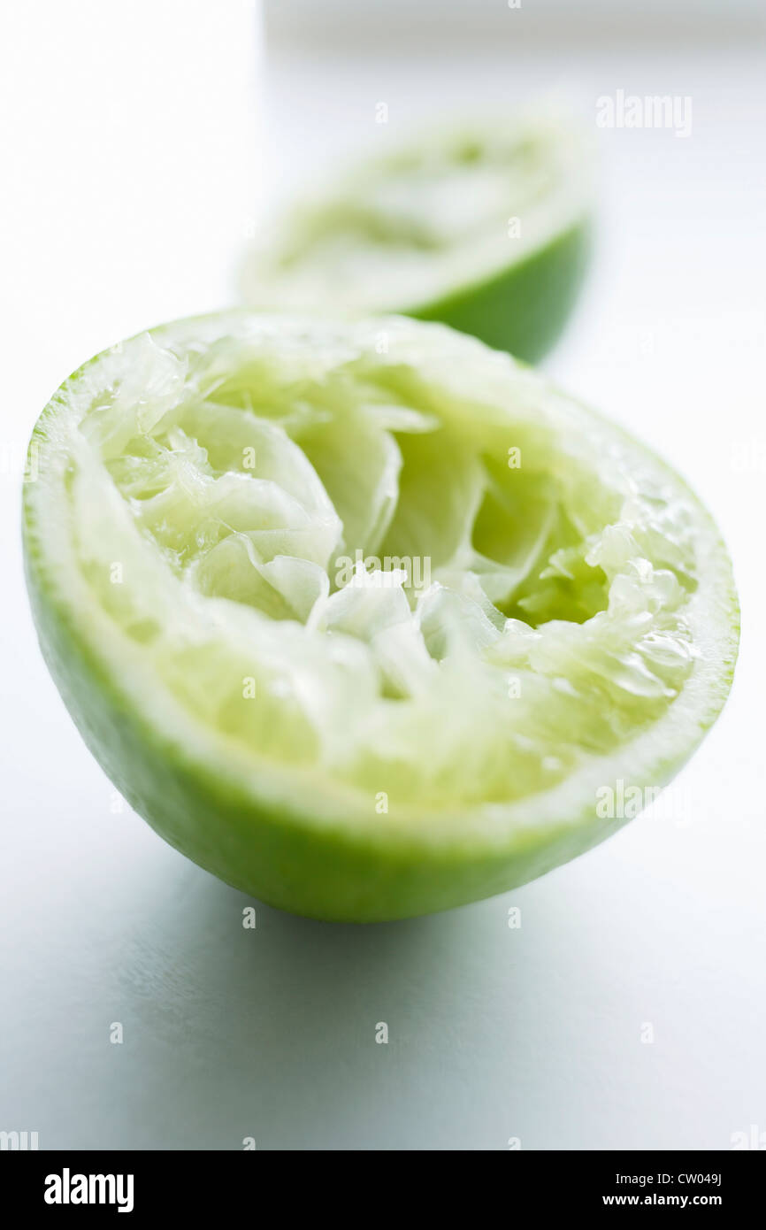 Close up of juiced lime Stock Photo - Alamy