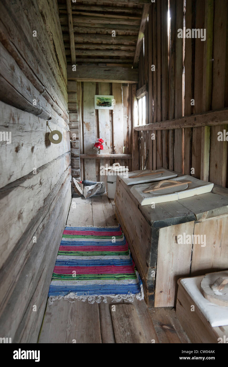 Toilet with wooden seat hi-res stock photography and images - Alamy