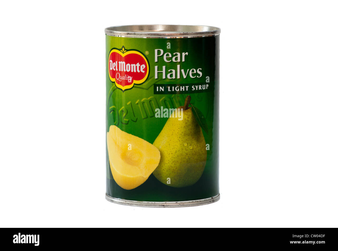 Tin Of Del Monte Pear Halves Tinned Pears Stock Photo - Alamy
