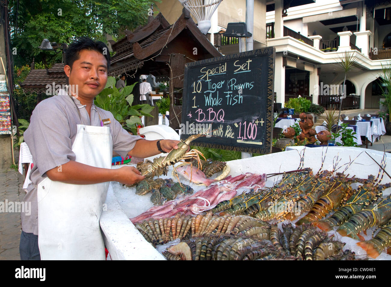 Display seafood restaurant hi-res stock photography and images - Alamy